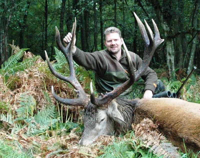 Jagd auf Rotwild auf einem Gut in Dänemark